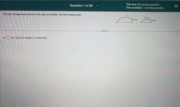 Solved The pair of trapezoids shown to the right are | Chegg.com