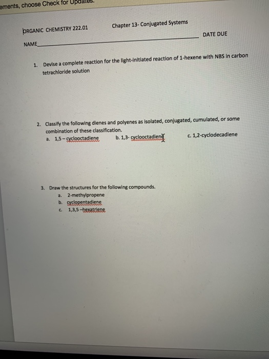 Solved ements, choose Check for Upadies. Chapter 13- | Chegg.com Solved ements, choose Check for Upadies. Chapter 13- | Chegg.com