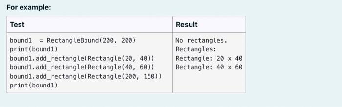 Solved Define a class named Rectang leBound which represents | Chegg.com