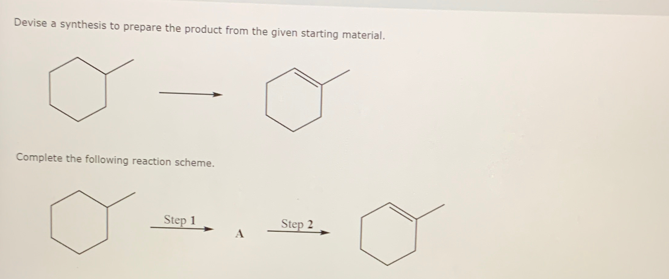 Solved Devise a synthesis to prepare the product from the | Chegg.com