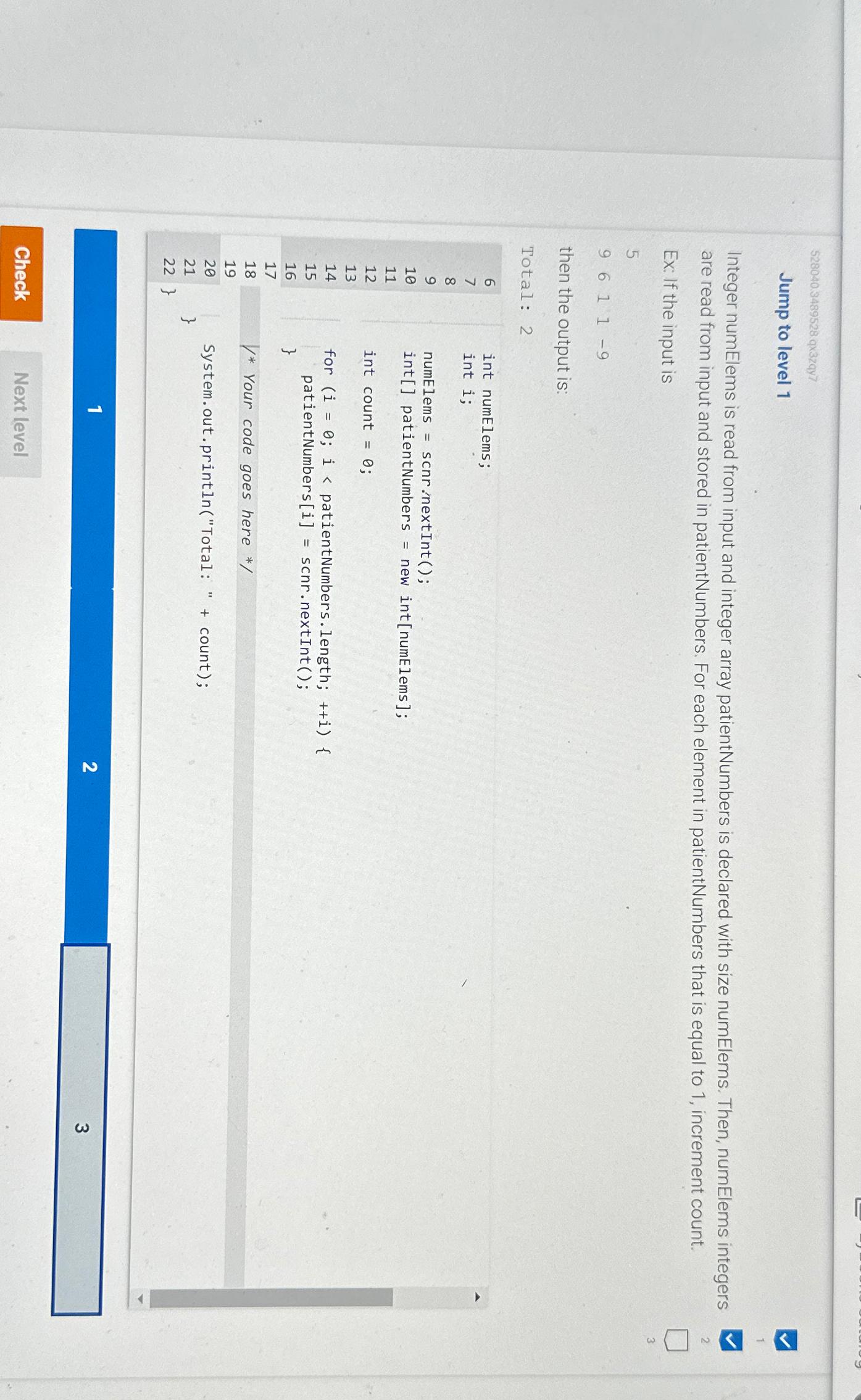Solved 528040.3489528.9×379y7Jump to level 1Integer numElems | Chegg.com Solved 528040.3489528.9×379y7Jump to level 1Integer numElems | Chegg.com
