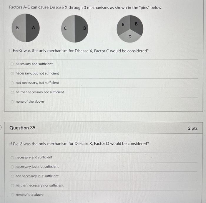 Solved Factors A-E can cause Disease X through 3 mechanisms | Chegg.com