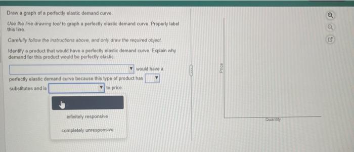 Solved Draw a graph of a perfectly elastic demand curve. Use | Chegg.com