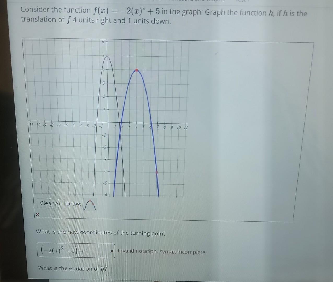 Solved 1) what is the new coordinates of the turning | Chegg.com