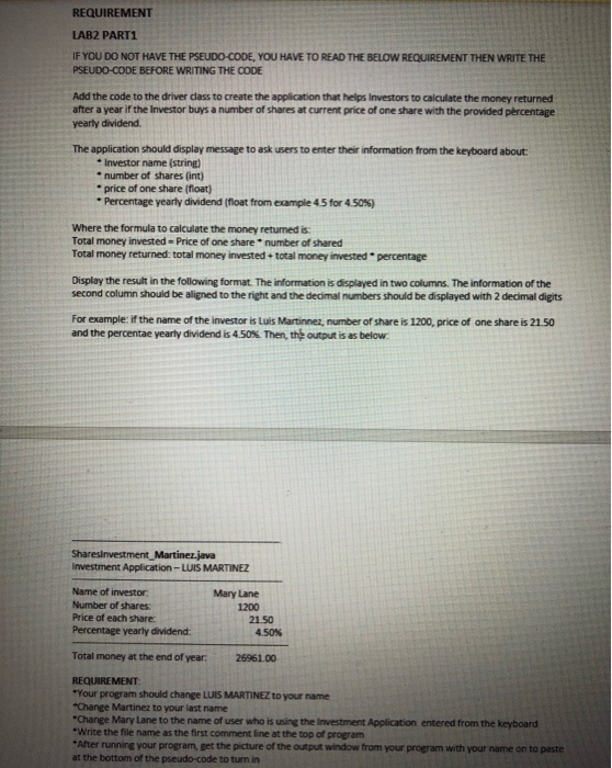 Solved Requirement Lab2 Part1 If You Do Not Have The