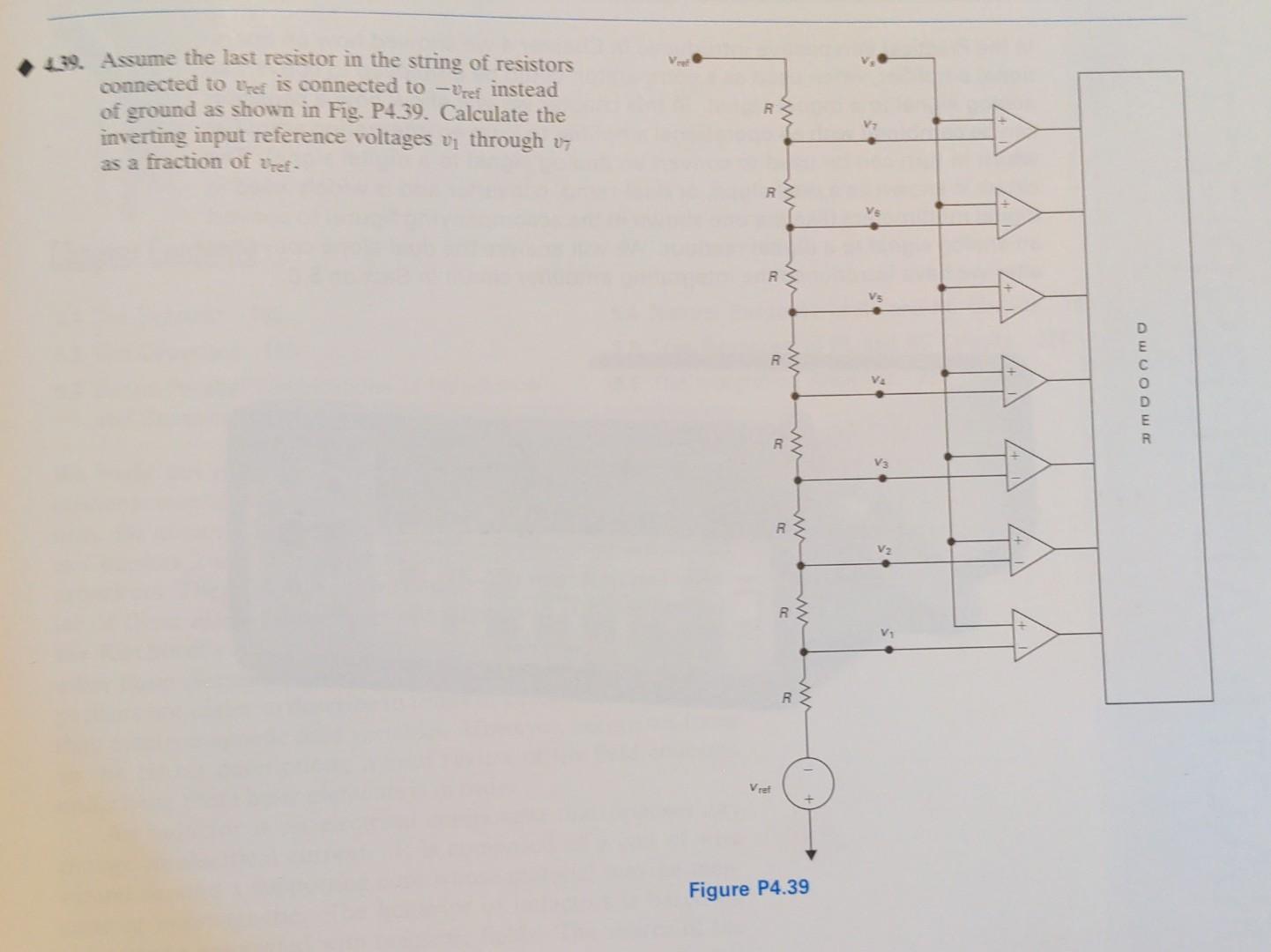 439. Assume the last resistor in the string of | Chegg.com
