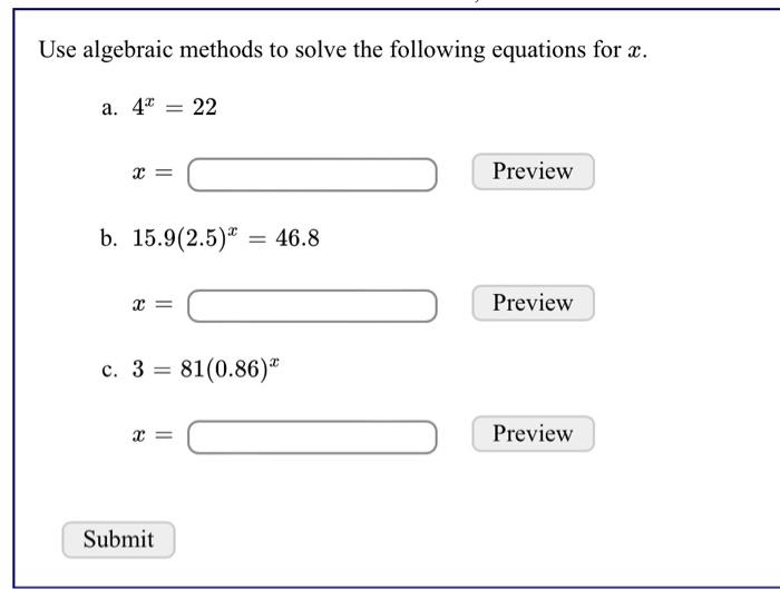 Solved could you please help me solve this: also the form in | Chegg.com