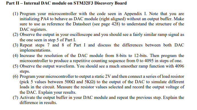 Part Ii Internal Dac Module On Stm32f3 Discovery