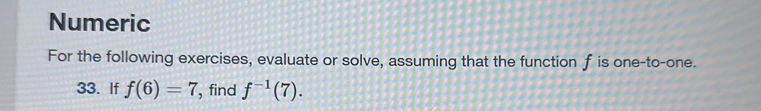 NumericFor the following exercises, evaluate or | Chegg.com