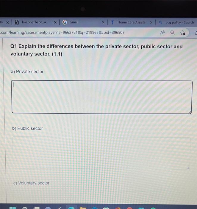Solved Q1 Explain the differences between the private | Chegg.com