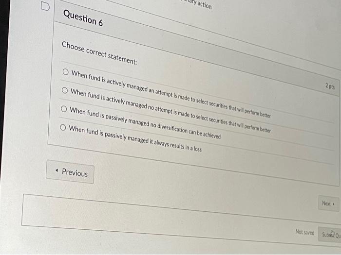 Solved Question 6 Choose correct statement: no attempt is | Chegg.com