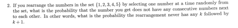 Solved If you rearrange the numbers in the set {1,2,3,4,5} | Chegg.com