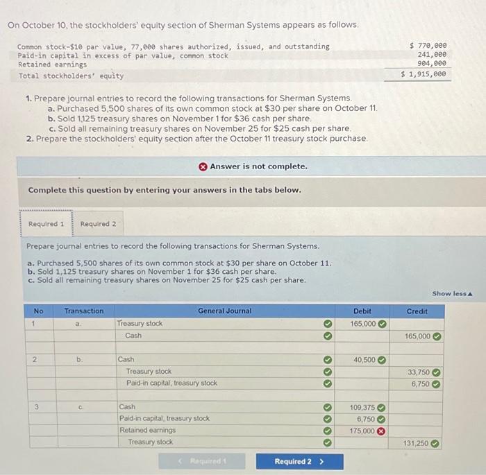 Solved 1. Prepare journal entries to record the following | Chegg.com