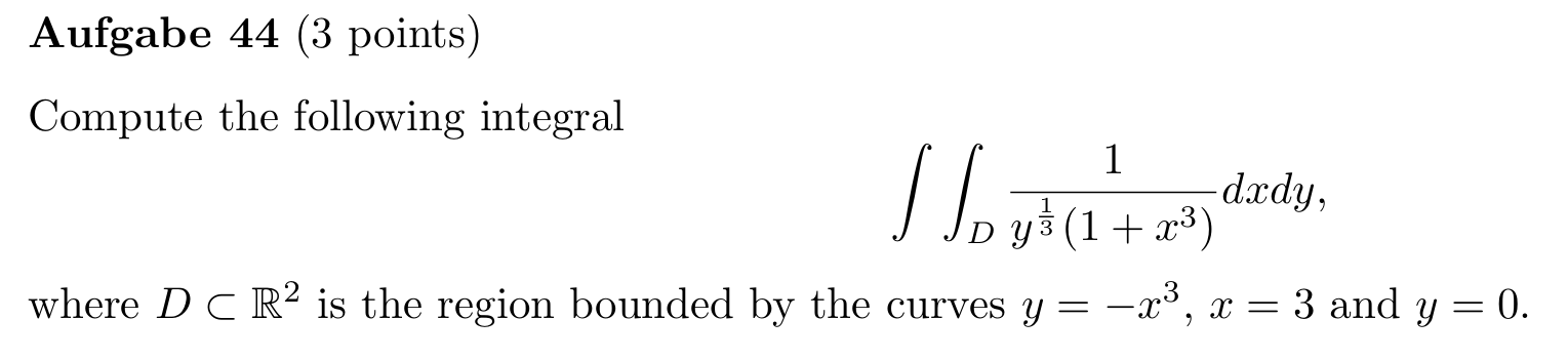 Solved Aufgabe 44 (3 ﻿points)Compute the following | Chegg.com