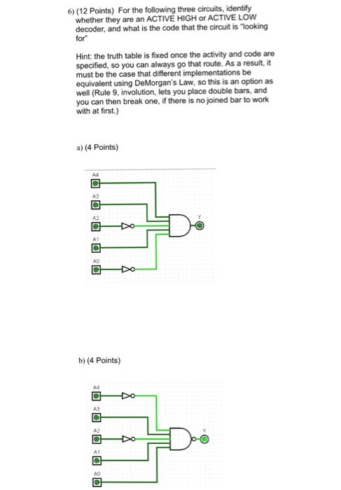 Solved 6) (12 Points) For the following three circuits, | Chegg.com Solved 6) (12 Points) For the following three circuits, | Chegg.com