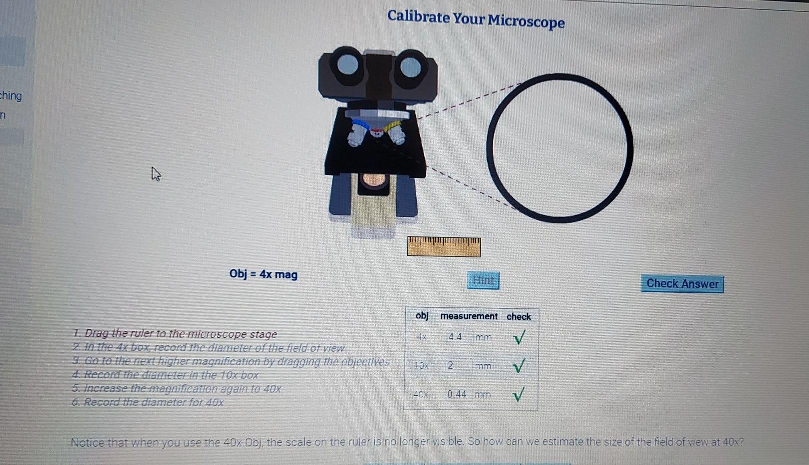 Solved Estimating Object Size оо 1 juvenile 2 larva 3 embryo | Chegg.com