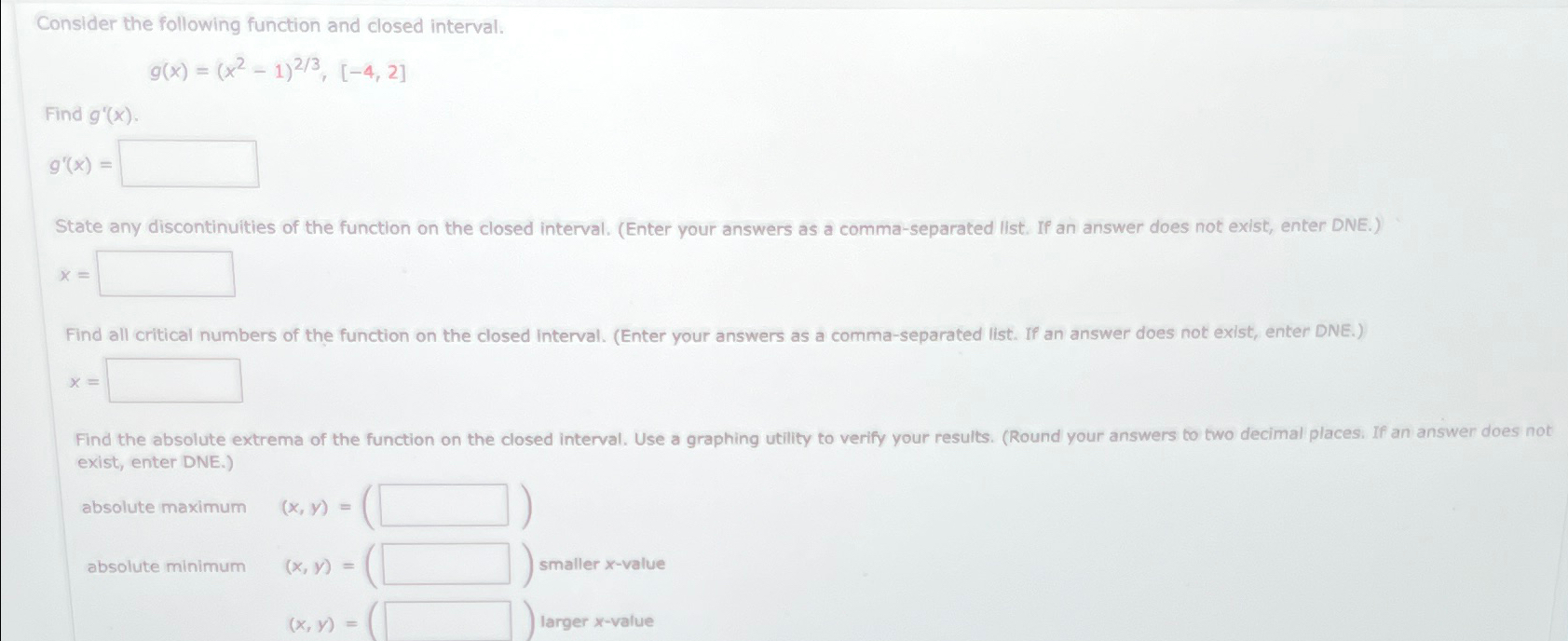 Solved Consider the following function and closed | Chegg.com