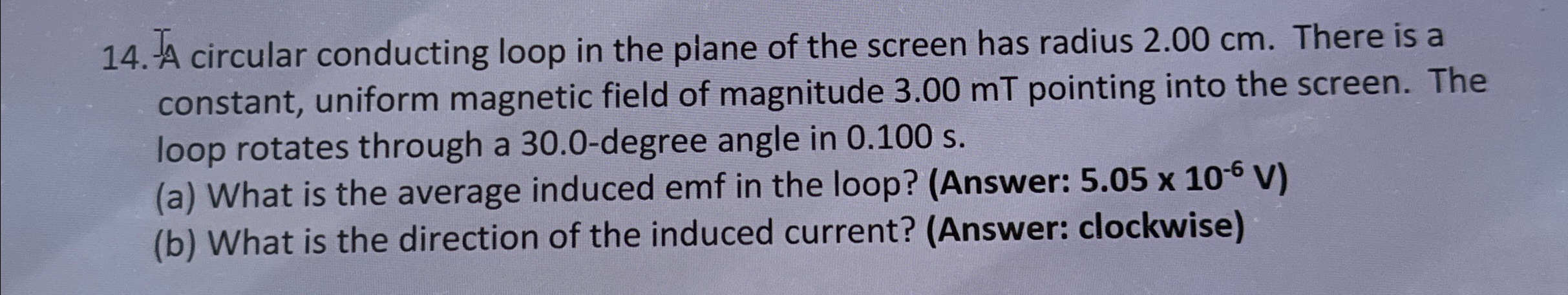 Solved IA circular conducting loop in the plane of the | Chegg.com