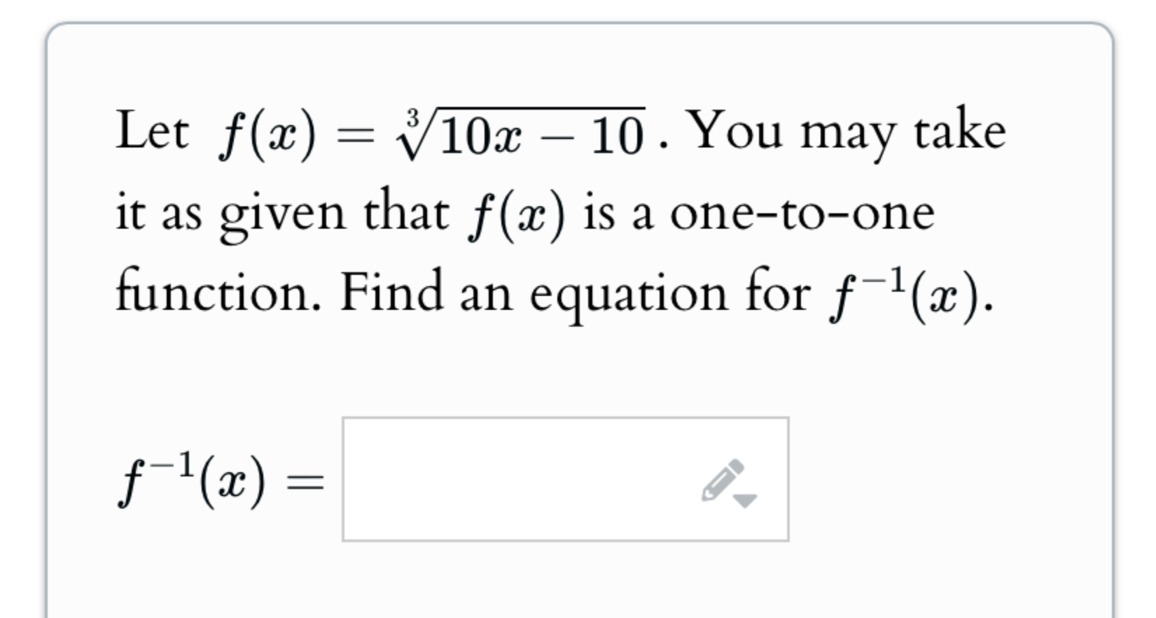 Solved Let f(x)=10x-103. You may takeit as given that f(x) | Chegg.com Solved Let f(x)=10x-103. You may takeit as given that f(x) | Chegg.com