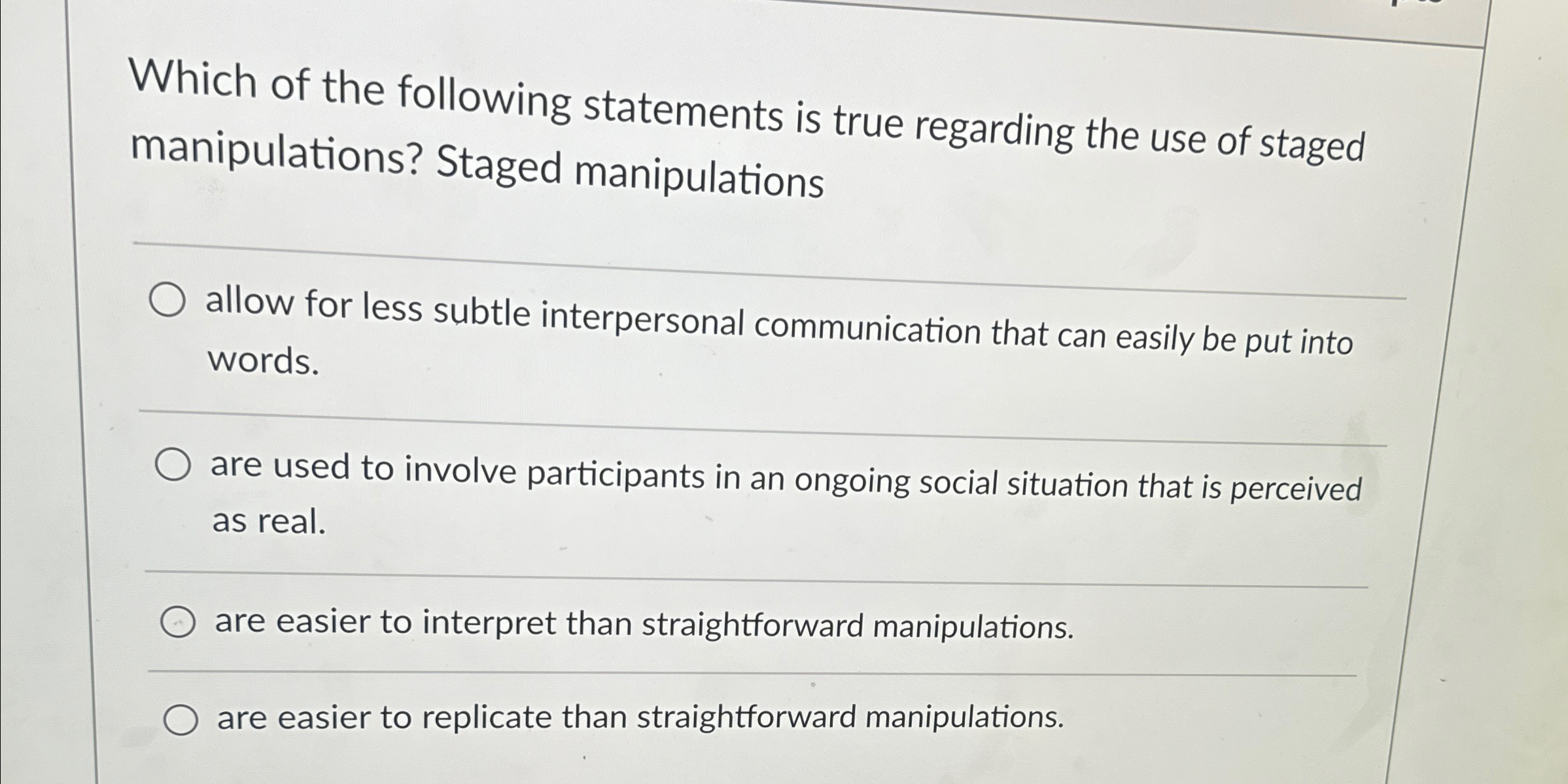 Solved Which of the following statements is true regarding | Chegg.com