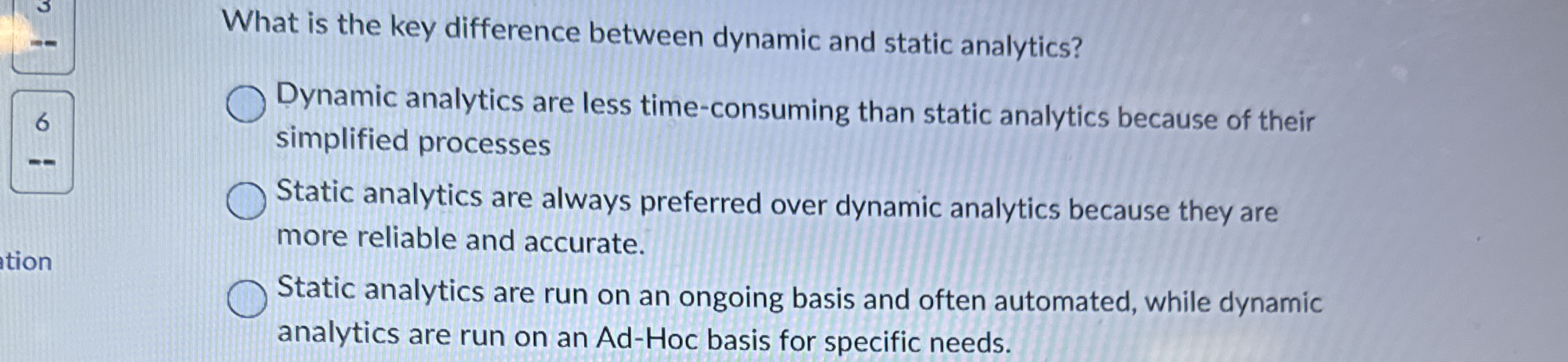 Solved What is the key difference between dynamic and static | Chegg.com