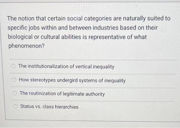 Solved While race is socially constructed from biological | Chegg.com