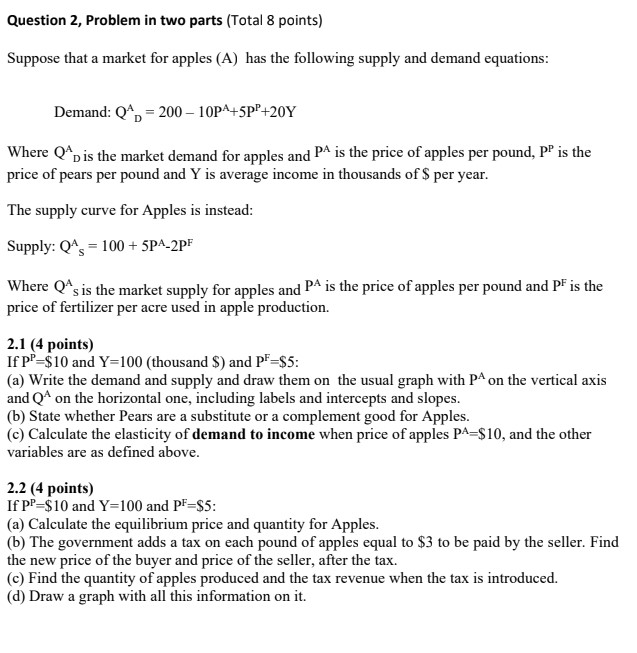 Solved Question 2, ﻿Problem in ﻿two parts (Total 8 | Chegg.com