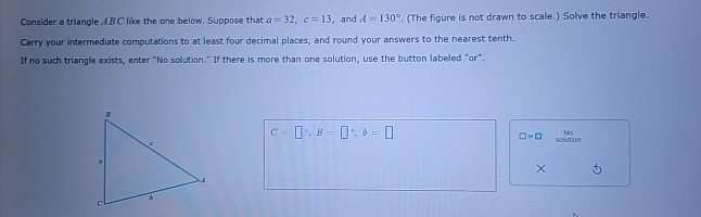 Solved Consider a triangle ABC like the one below. Suppose | Chegg.com