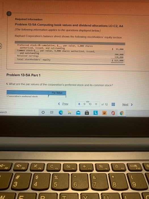 Solved Required information Problem 13-5A Computing book | Chegg.com