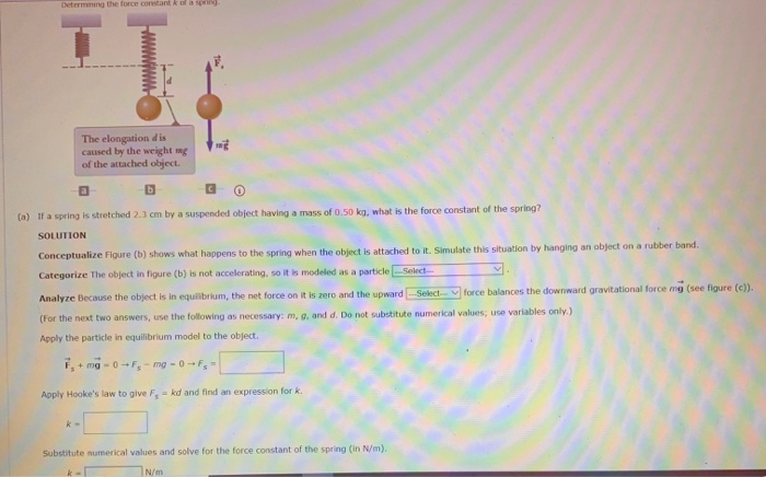 Solved () How much work is done by the spring on the object | Chegg.com