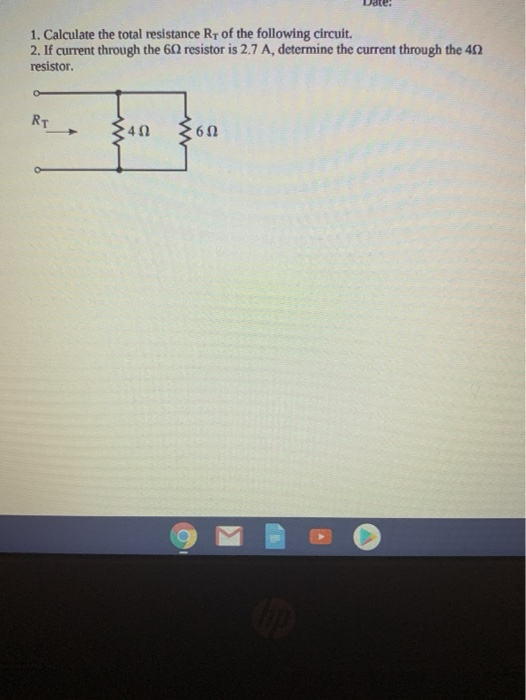Solved 1. Calculate the total resistance Rt of the following | Chegg.com