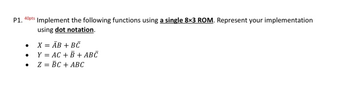 Solved P1. Opts Implement the following functions using a | Chegg.com