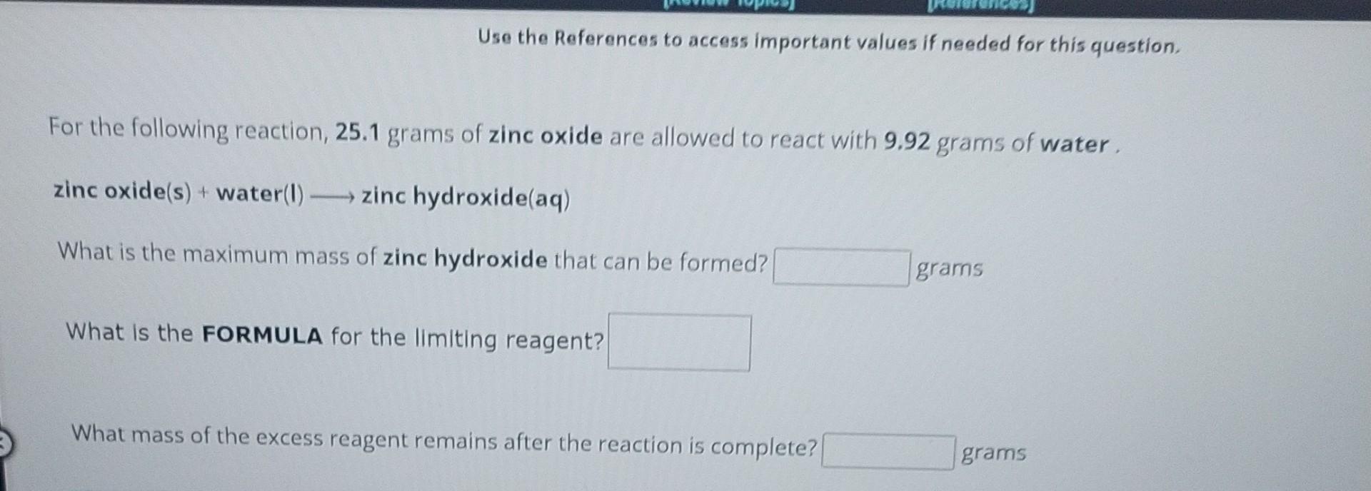 Solved Use the References to access important values if | Chegg.com