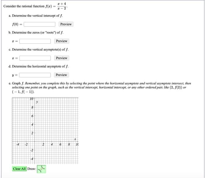 Solved The graph of a rational function g is shown below. | Chegg.com