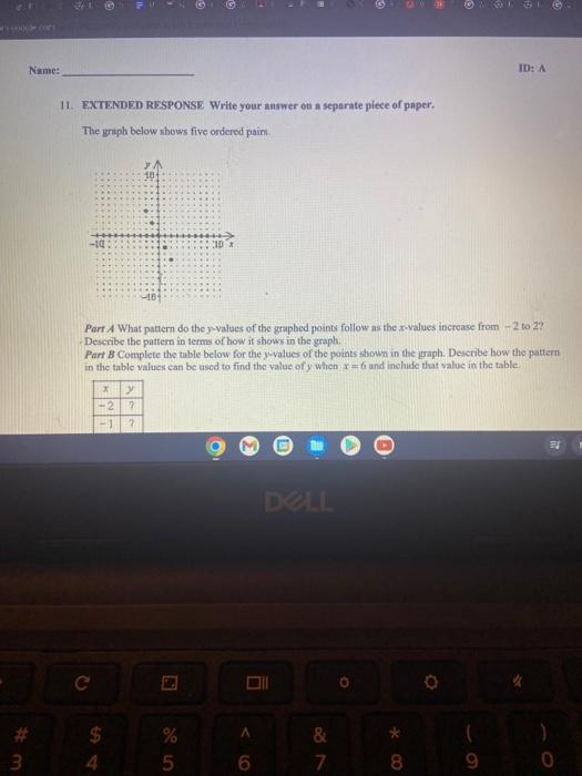 Solved 11. EXTENDED RESPONSE Write your answer ou a separate | Chegg.com
