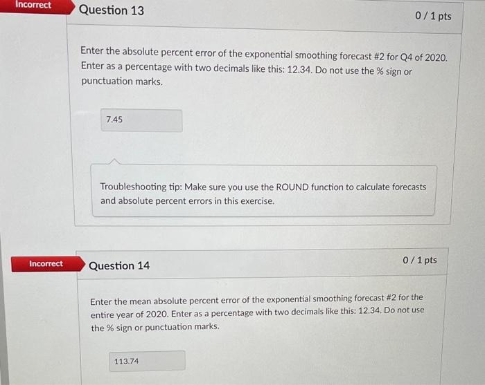 Solved Exponential Smoothing Forecasting Exercise This is a | Chegg.com