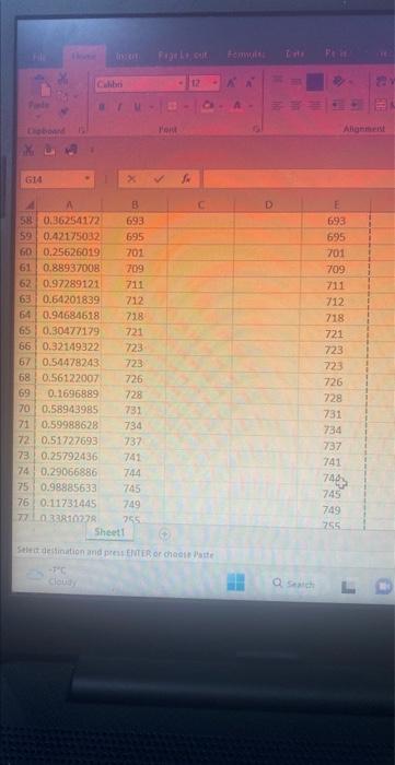 Solved Refer To The Sample Data Set You Collected In Part 1