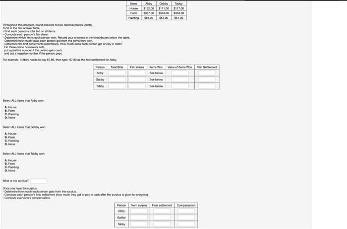 Use the Equitability Method to determine the | Chegg.com