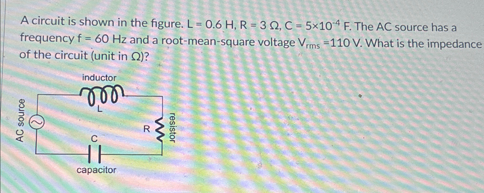 Solved A circuit is shown in the figure. | Chegg.com