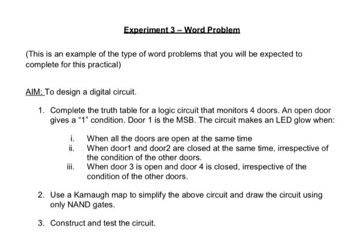 Solved complete for this practical) AIM: To design a digital | Chegg.com