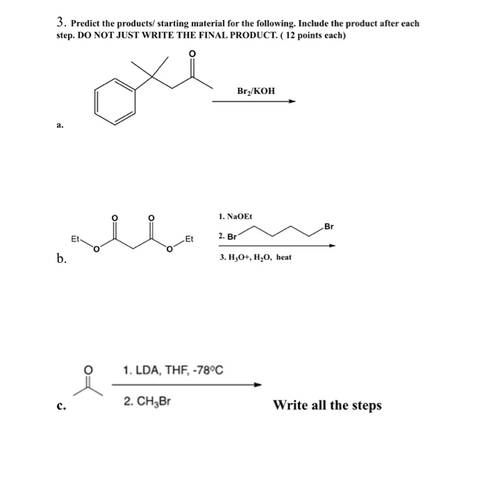 Solved 1.Draw all the keto/enol form(s) for the following | Chegg.com