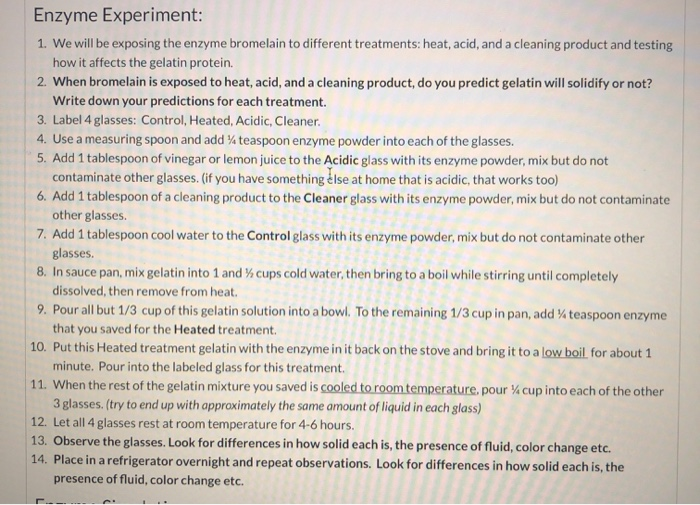 Enzyme Simulation: 1. Go to this linke and perform | Chegg.com