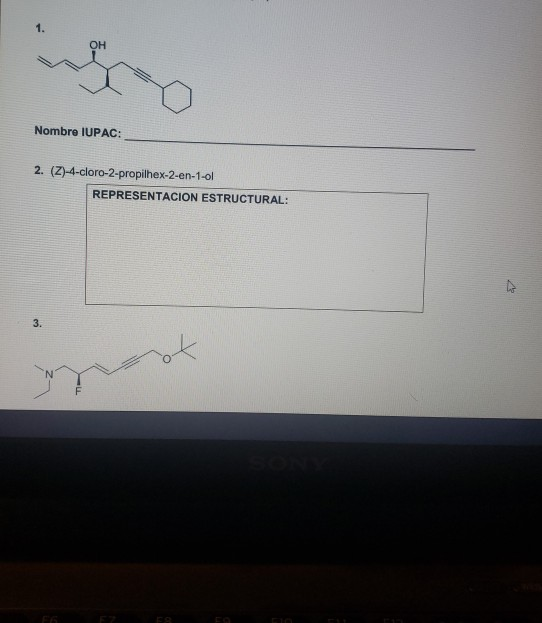 Solved I have to write the IUPAC name for the exercises 1&3 | Chegg.com