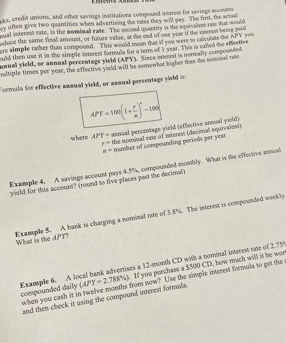 Math 136 Conswiner Math Section 11.2, Compound | Chegg.com