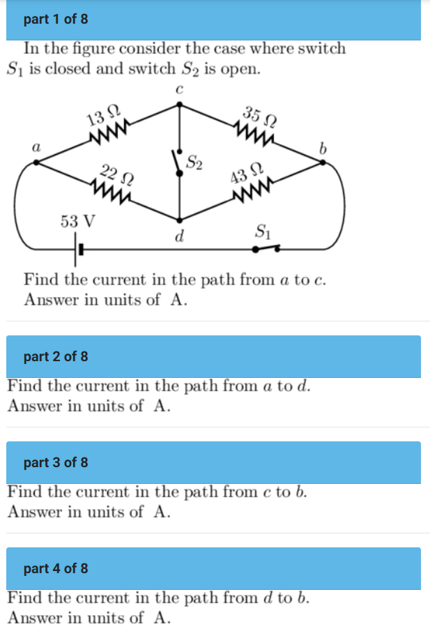 Solved part 1 ﻿of 8 ﻿In the figure consider the case where | Chegg.com