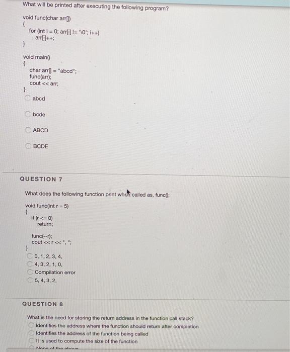Solved What will be printed after executing the following | Chegg.com