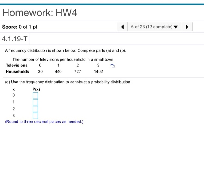 Solved Homework Hw4 Score 0 Of 1 Pt 6 Of 23 12 Complete