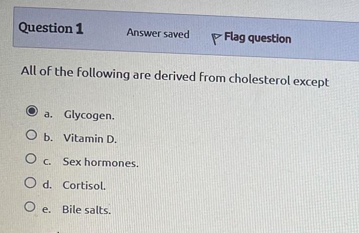 Solved Question 1Answer savedFlag questionAll of the | Chegg.com Solved Question 1Answer savedFlag questionAll of the | Chegg.com