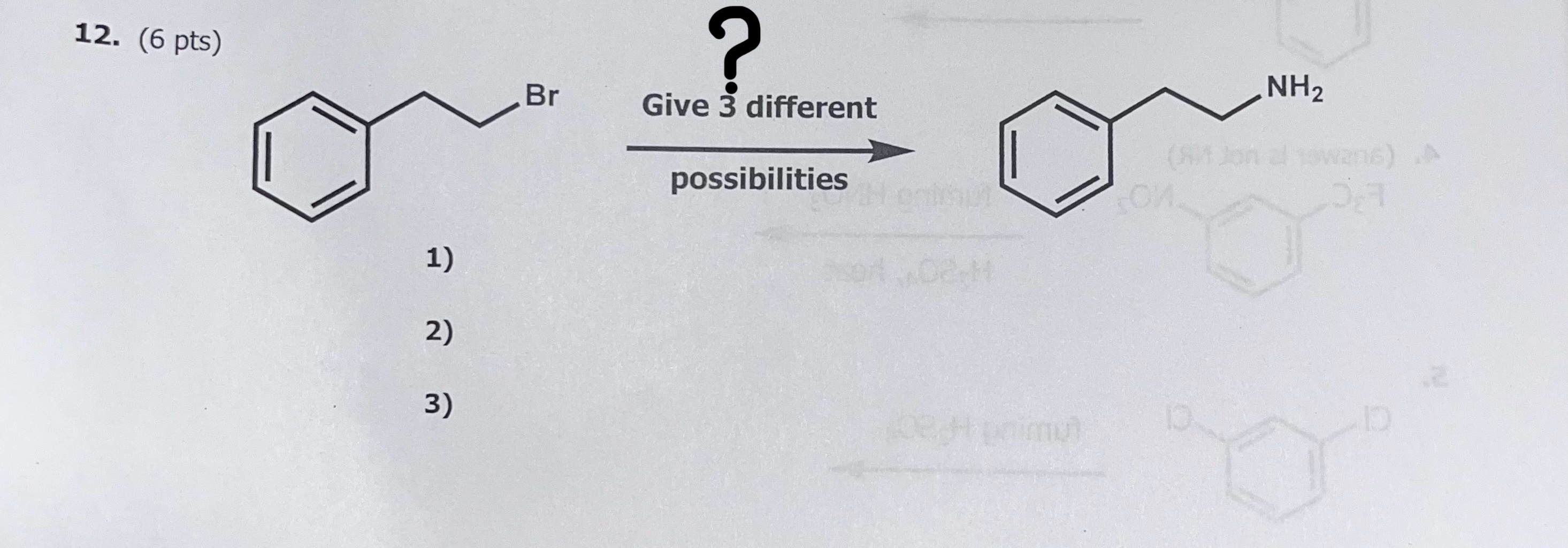 Solved Organic chemistry. What 3 ﻿different compounds will | Chegg.com