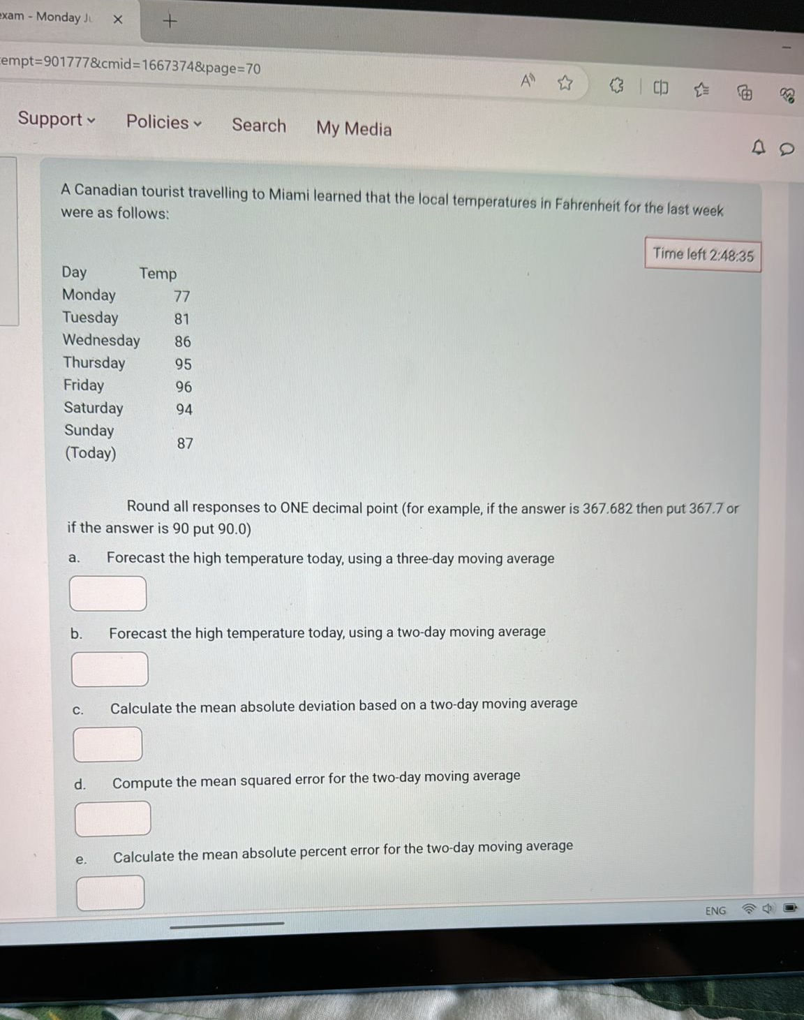 Solved xam - ﻿Monday Jempt =901777& cmid =1667374& page | Chegg.com